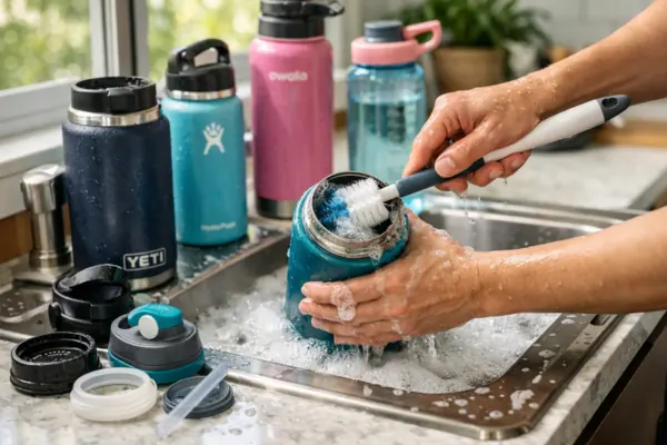 How To Clean A Water Bottle | Simple DIY Methods That Work